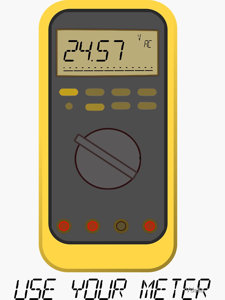 "Digital Multimeter Enthusiast" Sticker for Sale by Vdelia | Redbubble