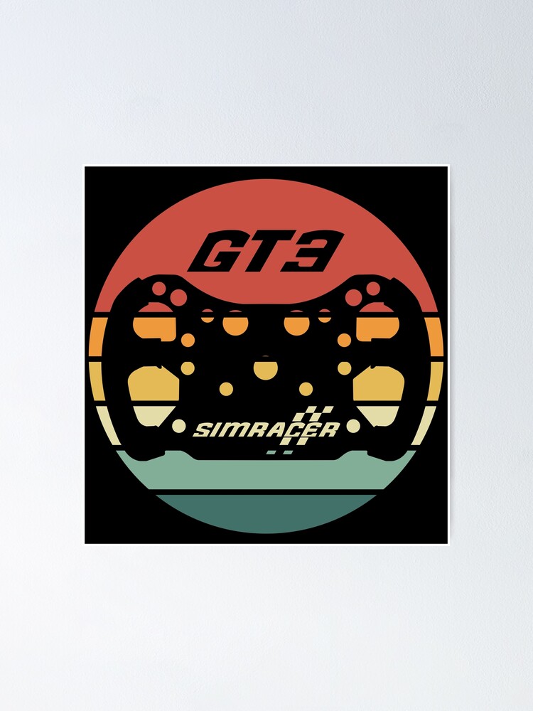 "Sim racing steering wheel or sim racer gt3 for simracing" Poster for ...