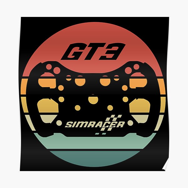 "Sim racing steering wheel or sim racer gt3 for simracing" Poster for ...