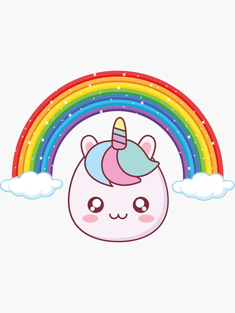"Unicorn Fart cartoon t-shirts and funny t-shirts fantasy" Sticker by ...