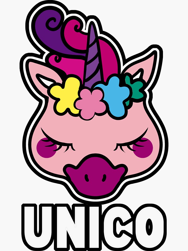 "Unico" Sticker by Factory28 | Redbubble