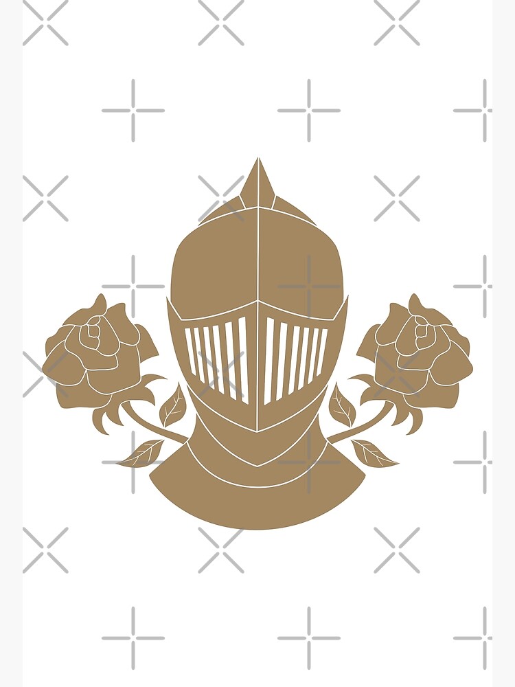 "Rose Knight Silhouette" Poster for Sale by lerdoberdo | Redbubble