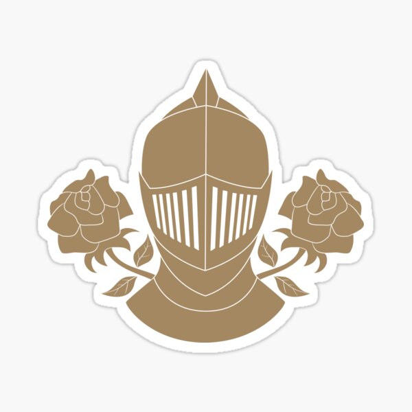 "Rose Knight Silhouette" Sticker by lerdoberdo | Redbubble