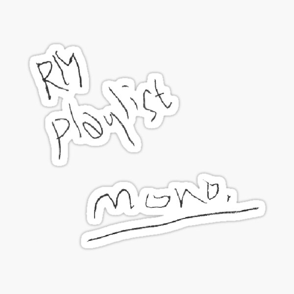 "RM mono." Sticker by niamhjday | Redbubble