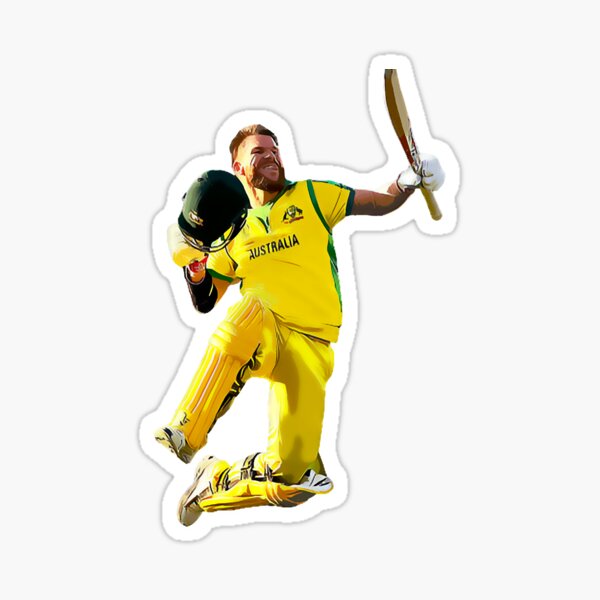 "T20 World Cup David Warner- Batsman Australia T20 2021 Sticker ...