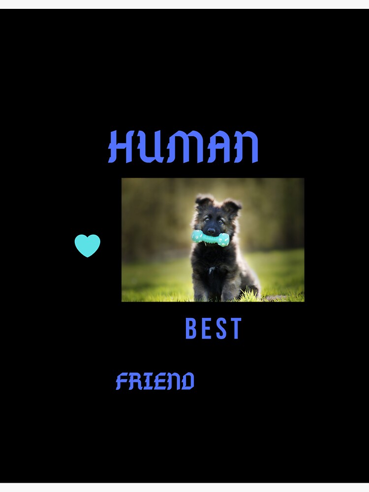 "human best friend" Sticker by jad0310 | Redbubble