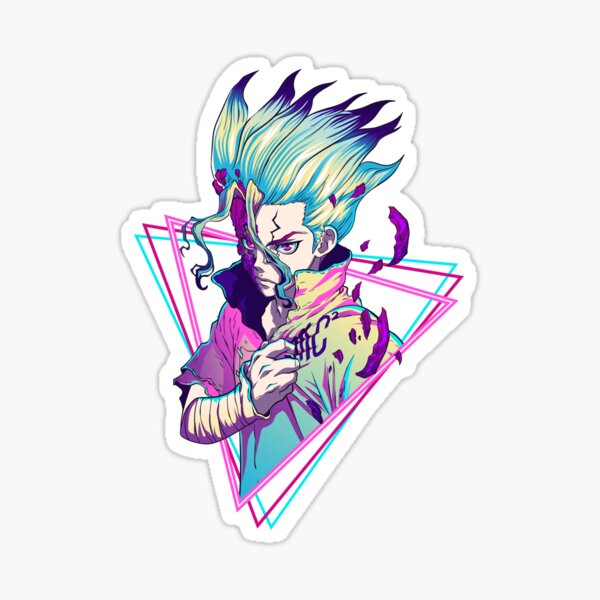 "dr stone - senku ishigami" Sticker by Mounir-fathy | Redbubble
