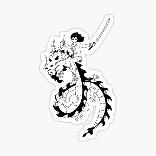 "Dragon College" Sticker by LordNeckbeard | Redbubble