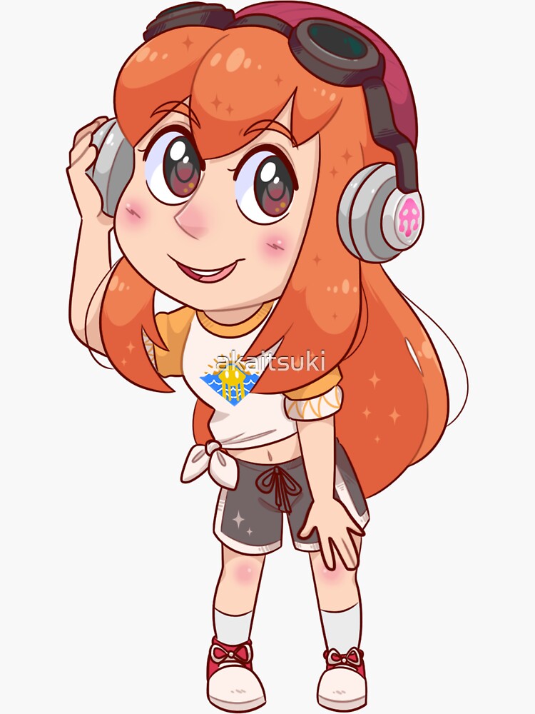 "Chibi Meggy - SMG4" Sticker for Sale by akaitsuki | Redbubble