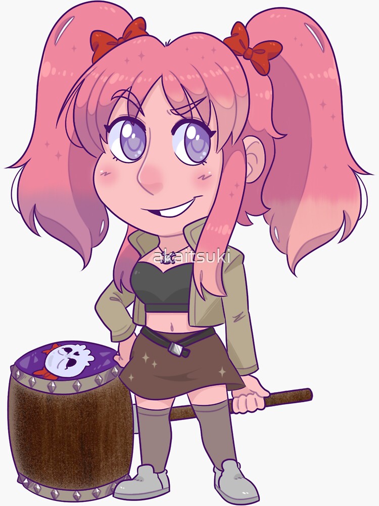 "Chibi Saiko - SMG4" Sticker for Sale by akaitsuki | Redbubble