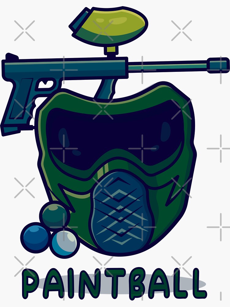 "Paintball sport " Sticker by Alpha-Mitano | Redbubble
