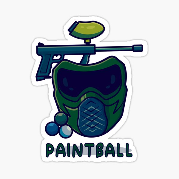 "Paintball sport " Sticker by Alpha-Mitano | Redbubble