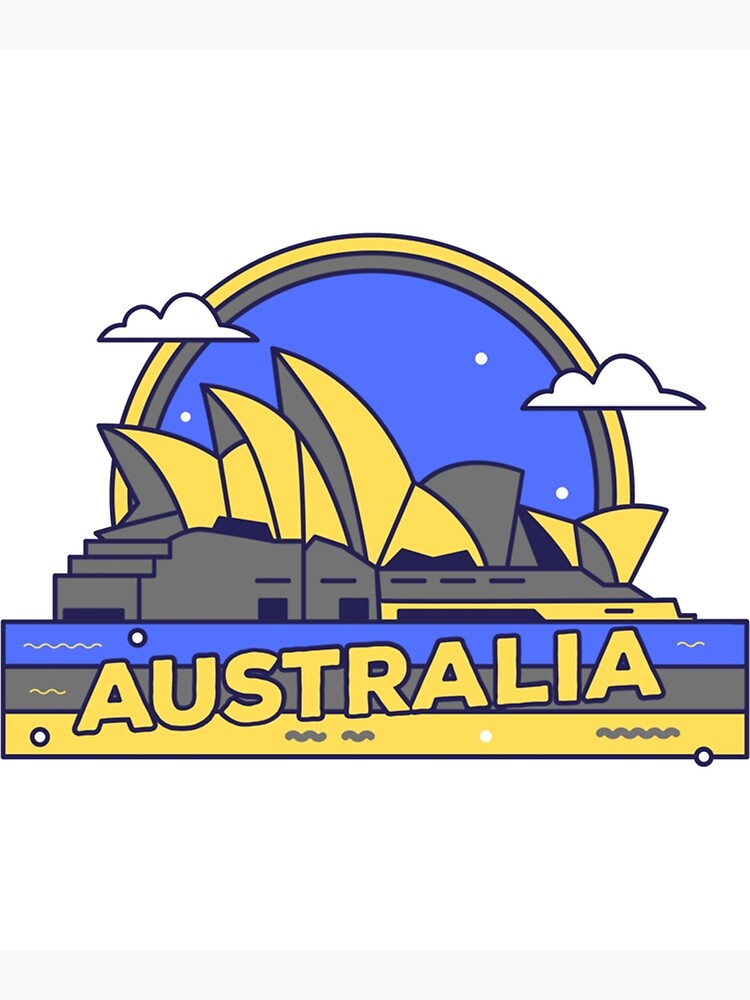 "hypercolour australia sydney opera house " Poster for Sale by ...