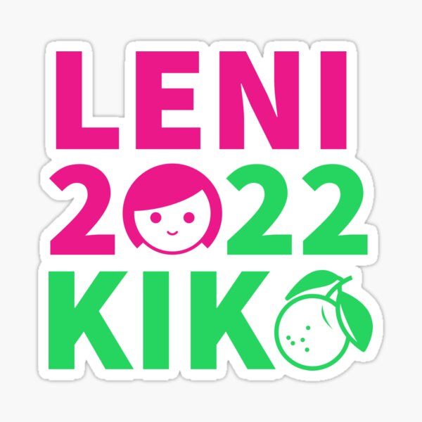 "Leni 2022 Kiko," Sticker for Sale by efenem | Redbubble