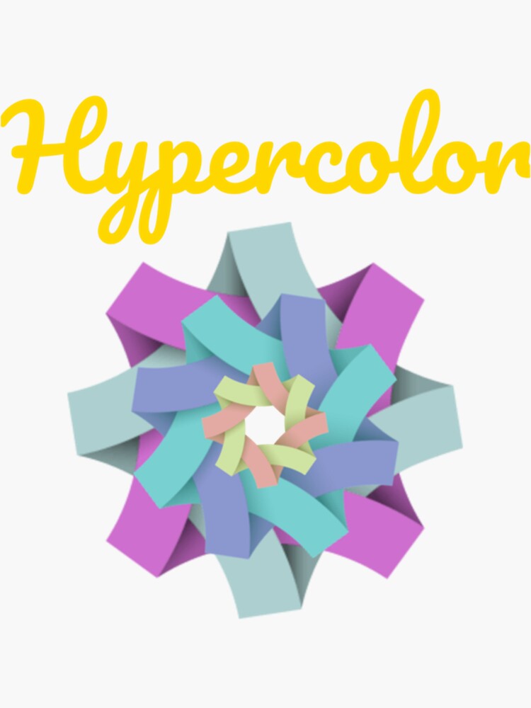 "Nice Hypercolor" Sticker for Sale by TheOnlyVintageS | Redbubble