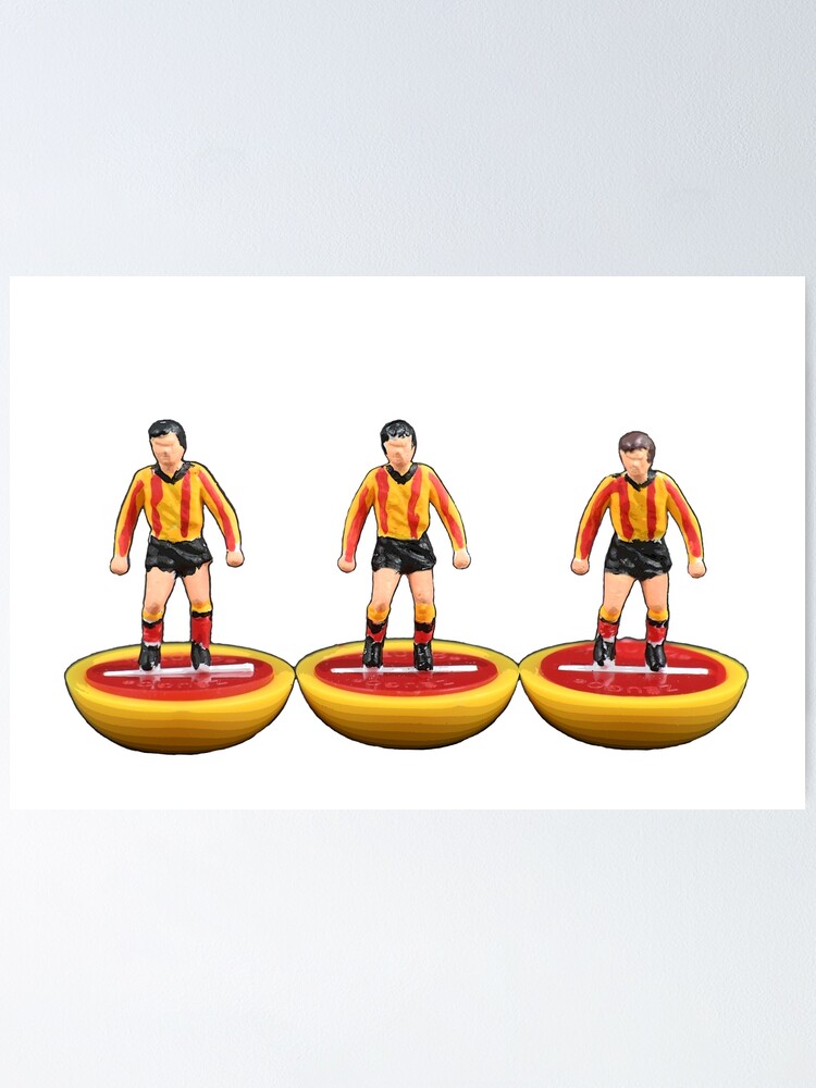 "Classic Partick Thistle subbuteo players" Poster for Sale by vancey73 ...