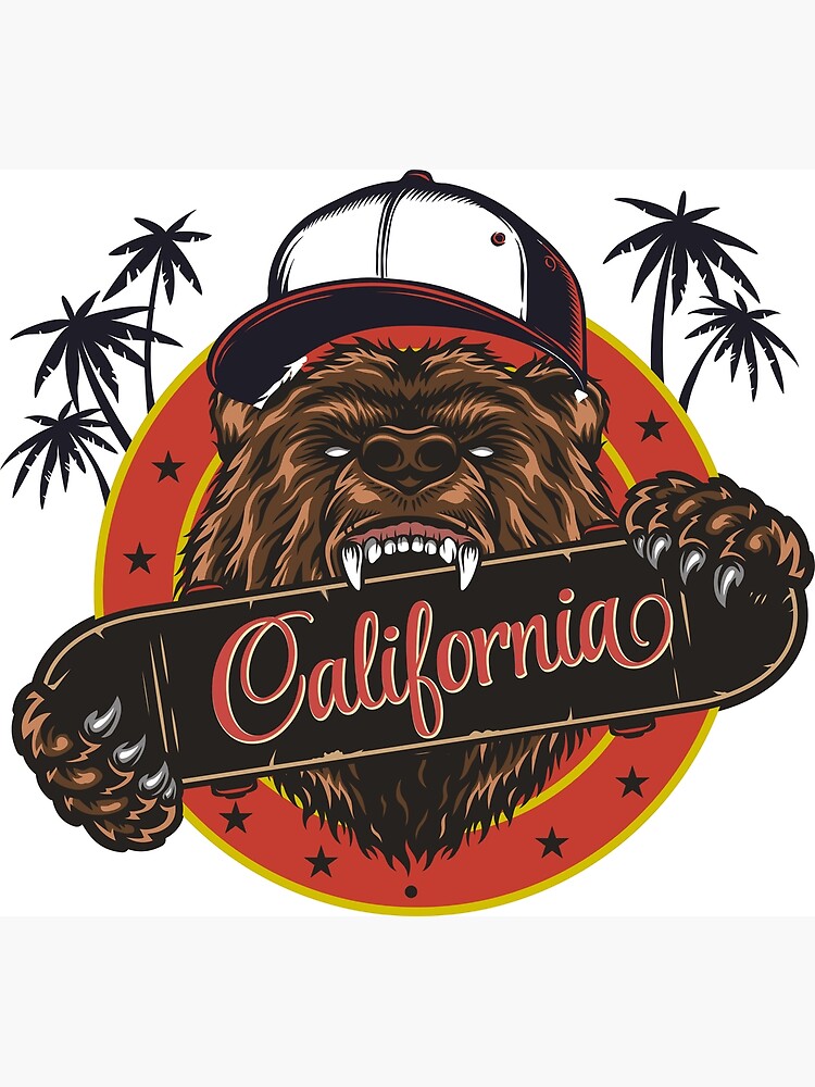 "California Hoarding Wolf Illustration " Poster for Sale by DigitalBeast | Redbubble