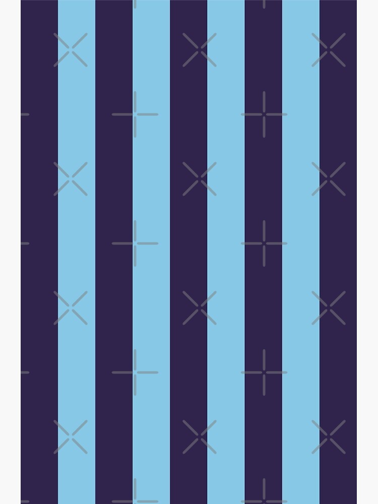 "Medium NAVY and BABY BLUE Vertical STRIPES" Poster for Sale by ...