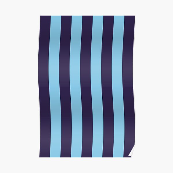 "Medium NAVY and BABY BLUE Vertical STRIPES" Poster for Sale by ...