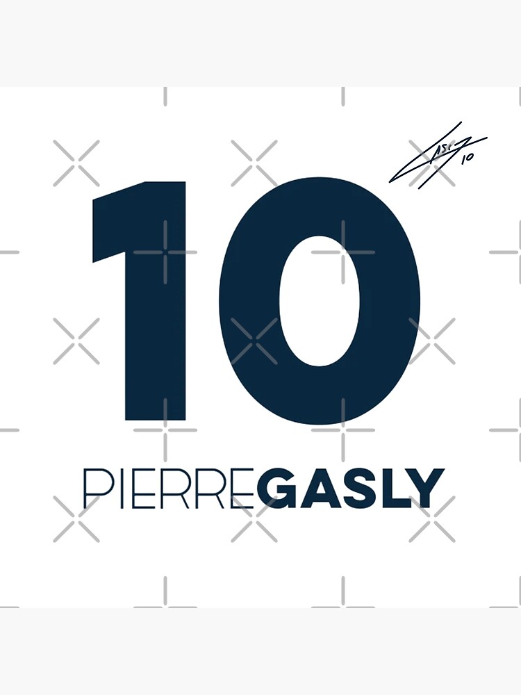 Póster «Número de piloto y autógrafo de Pierre Gasly 2022» de ...