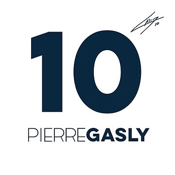 "Pierre Gasly 2022 driver number & autograph" Sticker for Sale by ...