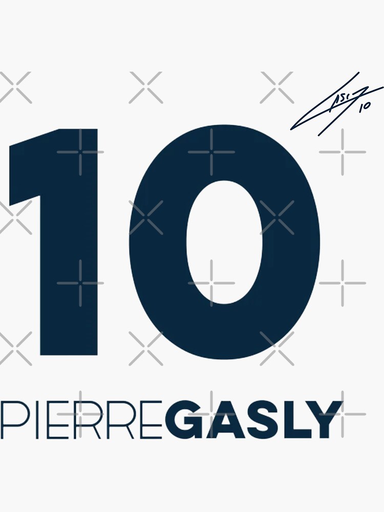"Pierre Gasly 2022 driver number & autograph" Sticker for Sale by ...