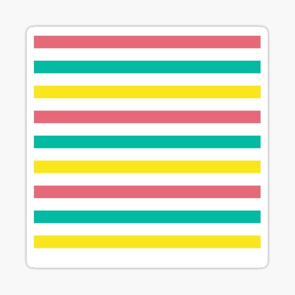 "Preppy Stripes" Sticker for Sale by Tamanna-K | Redbubble