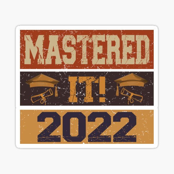 "Master Graduation Quote Mastered It 2022, Master Grad 2022 Gift ...