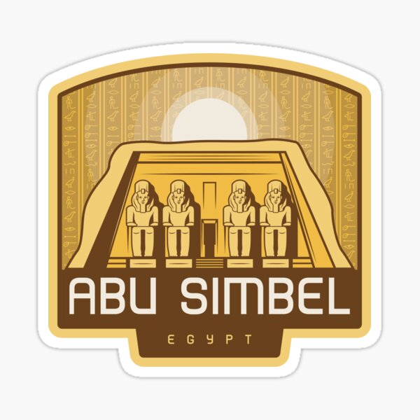 "Abu Simbel – Egypt" Sticker by moritzschwaeble | Redbubble