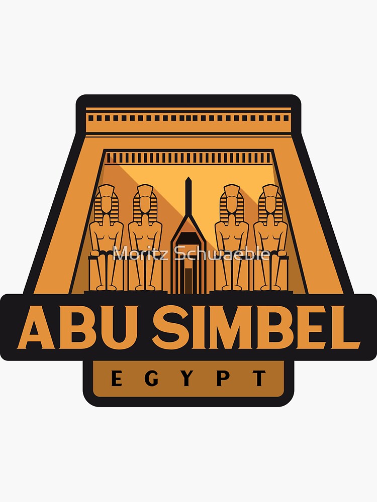 "Abu Simbel – Egypt" Sticker for Sale by moritzschwaeble | Redbubble