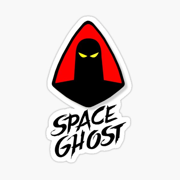 "SPACE GHOST - RETRO ANIMATED - ILLUSTRATION" Sticker by animacionjec ...
