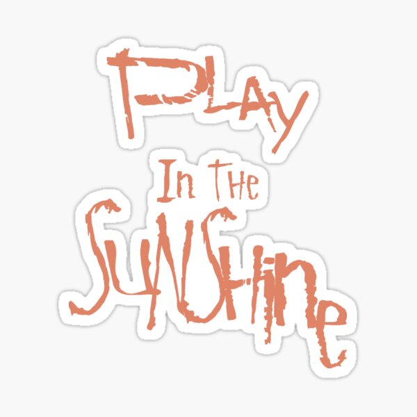 "PLAY" Sticker for Sale by PurplePoobah | Redbubble