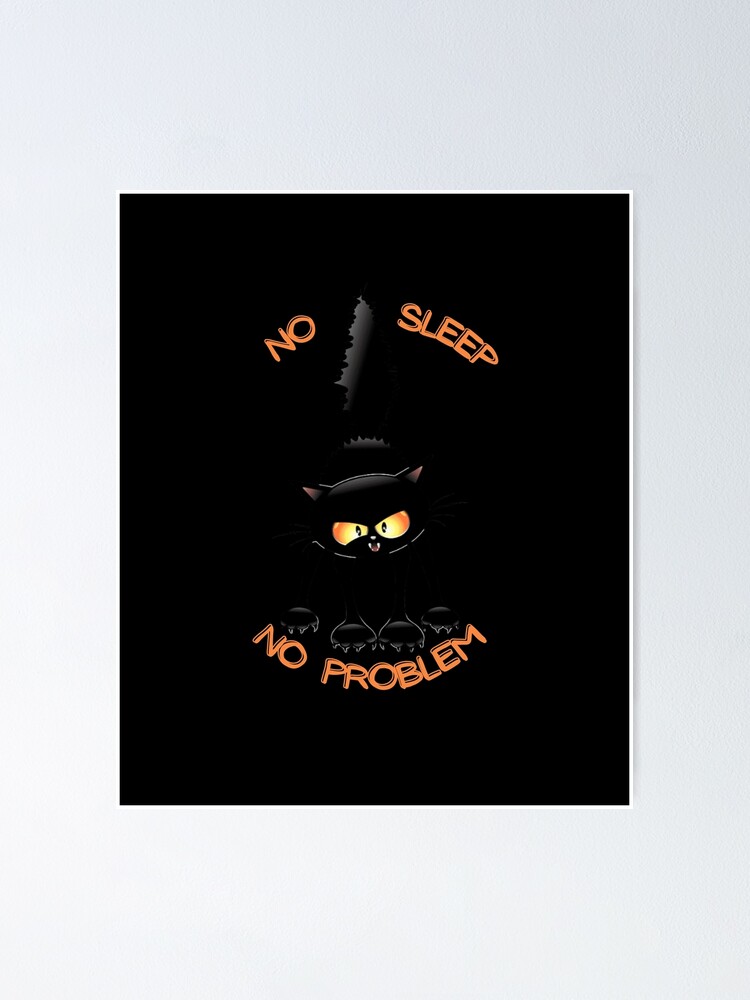 "Cute no problem cat" Poster for Sale by Pictonom | Redbubble