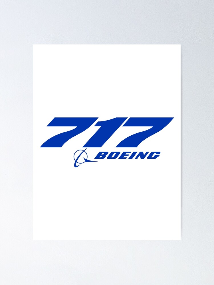 "Boeing 717 Logo" Poster for Sale by Avinez | Redbubble