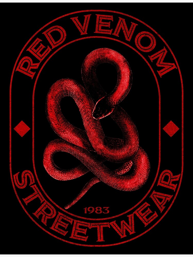 "Red Venom Streetwear" Poster by Daggerton | Redbubble