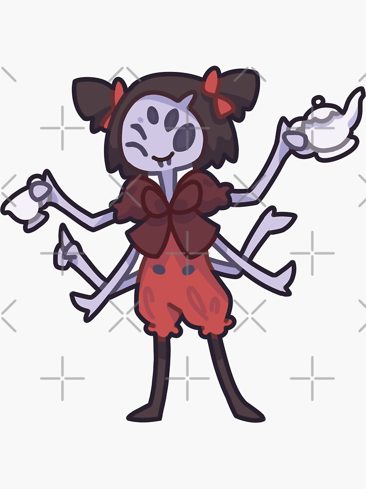 "Muffet Spider" Sticker by Metasaki | Redbubble