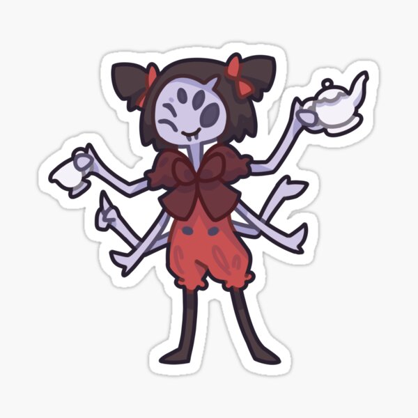 "Muffet Spider" Sticker by Metasaki | Redbubble