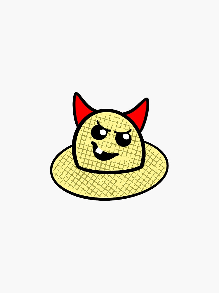 "Evil Hat" Sticker by Anas-unchained | Redbubble