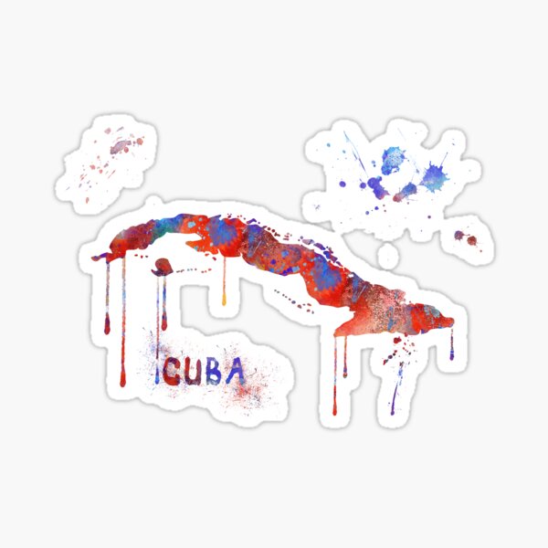 "Cuba" Sticker by Rosaliartbook | Redbubble