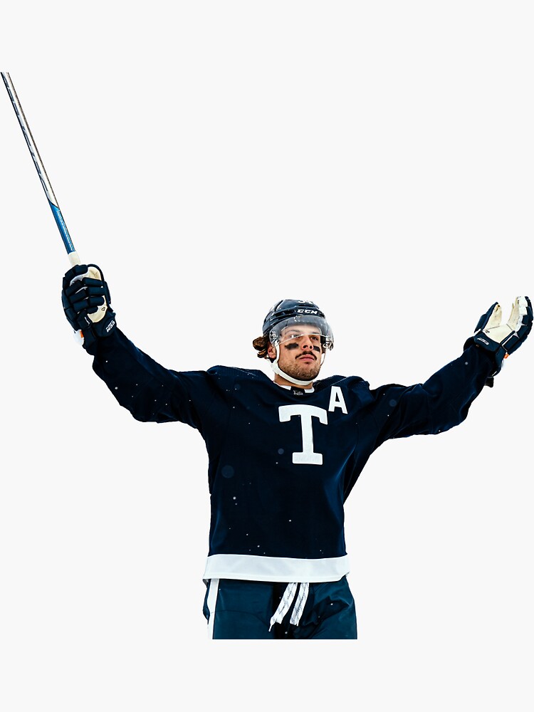 "Auston Matthews Heritage Classic Celly 2022" Sticker for Sale by ...