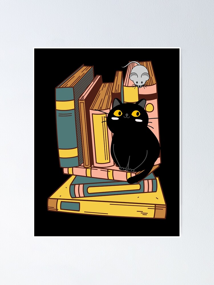 "Smart Black Cat" Poster for Sale by LOUDOjjjk | Redbubble