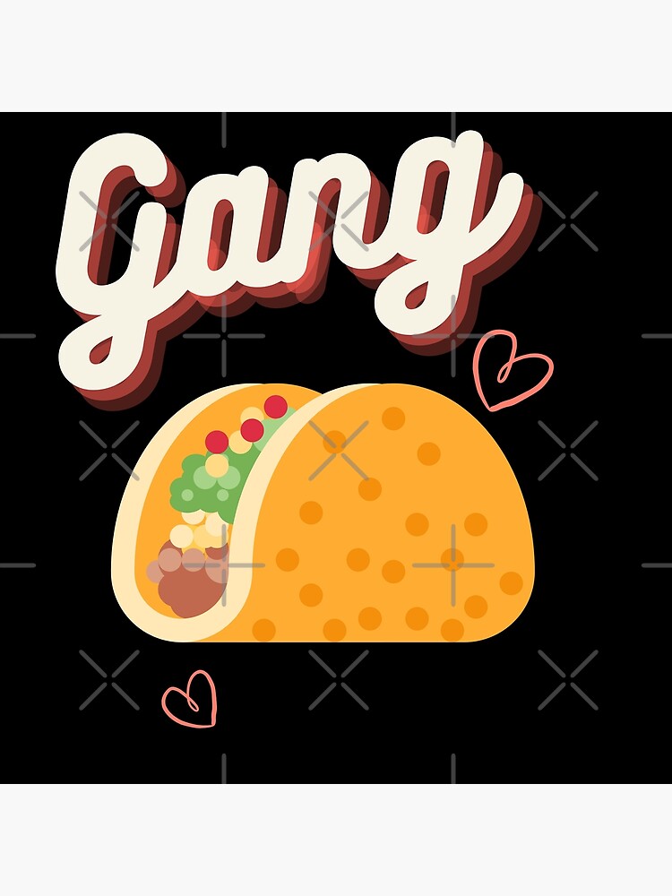 "Food Gang: taco" Poster for Sale by Qubicly | Redbubble