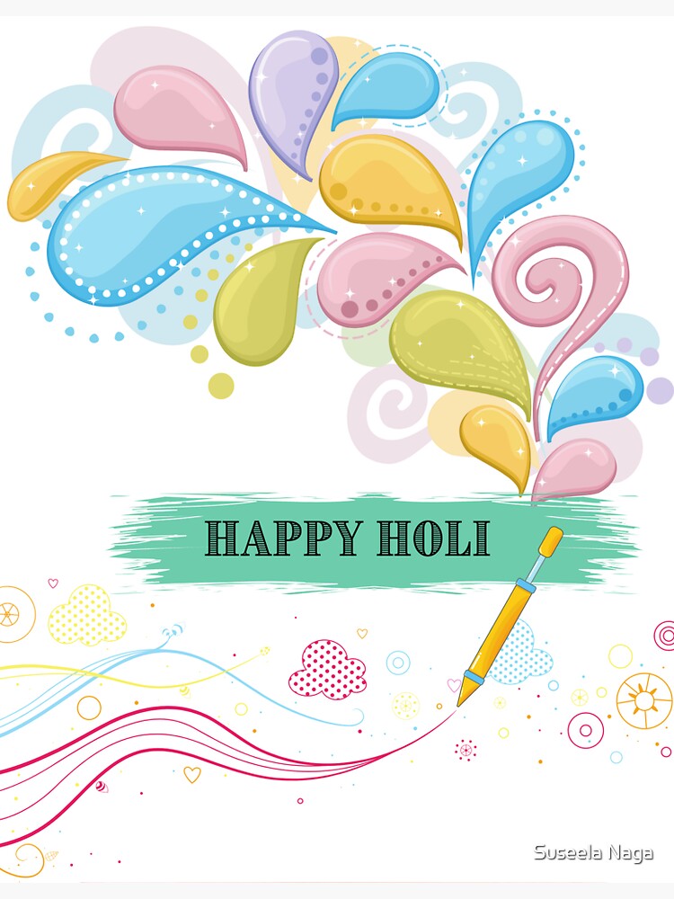 "Happy_Holi" Sticker by mssashankca | Redbubble
