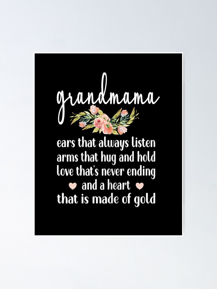 "Womens Best Grandmama Grandmother Appreciation Grandmama" Poster for ...