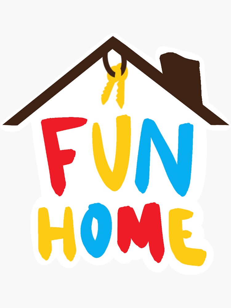 "fun home logo" Sticker by justcorn | Redbubble