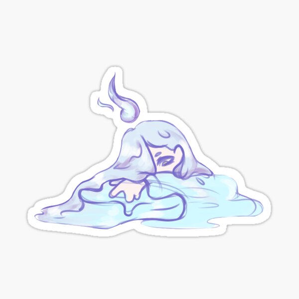 "Melty Sad" Sticker by Taby-CrazyKat | Redbubble