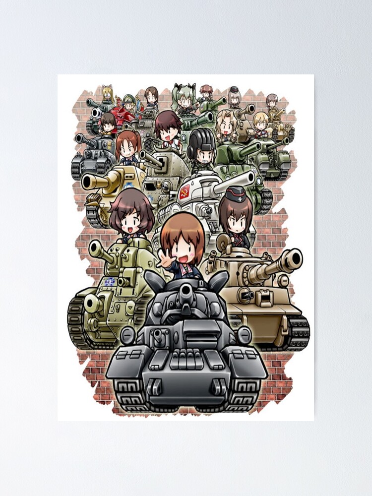 "Girls und panzer " Poster for Sale by funnstores009 | Redbubble