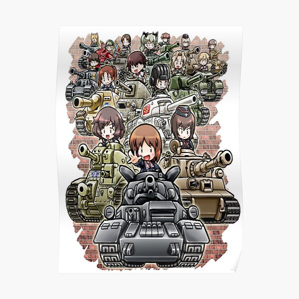 "Girls und panzer " Poster for Sale by funnstores009 | Redbubble