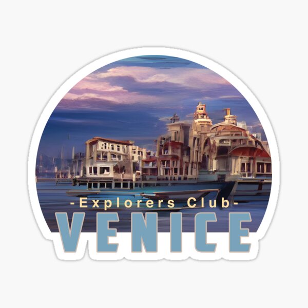 "Venice Italy - Venice" Sticker for Sale by CattlettArt | Redbubble