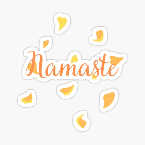 "Namaste" Sticker by ViDesignz | Redbubble